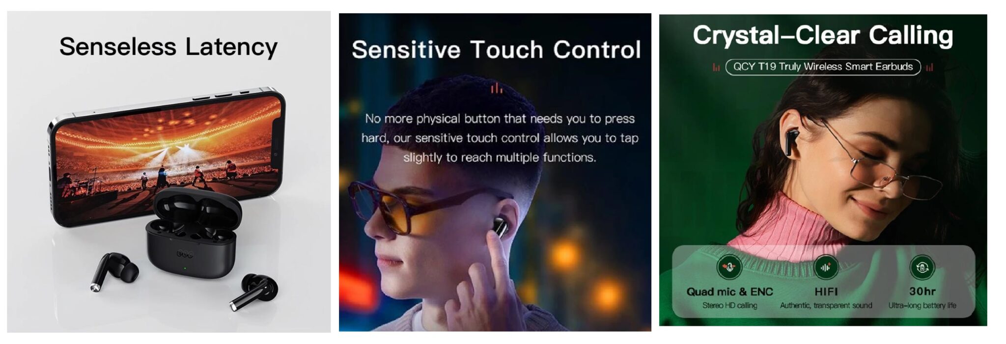 هندزفری بلوتوثی کیو سی وای QCY T19 - فروشگاه فراسیستم