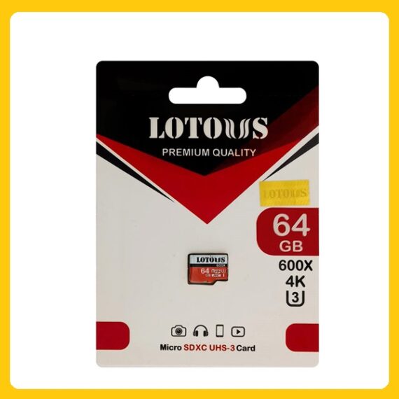 رم 64 گیگ لوتوس استاندارد Lotous SDXC UHS-3 - فروشگاه فراسیستم