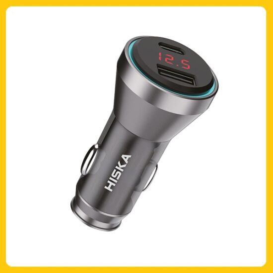 شارژر فندکی هیسکا HISKA HCC-319 با کابل - فروشگاه فراسیستم